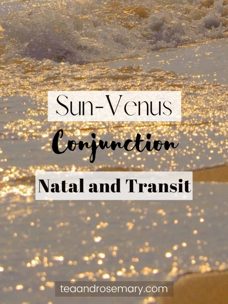 Sun Conjunct Venus Natal and Transit | Tea & Rosemary